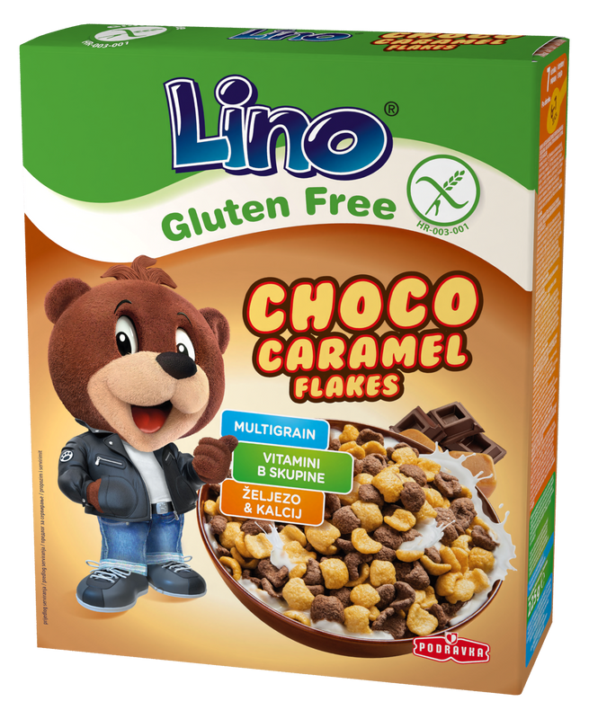 Lino Choco caramel flakes bez glutena - Lino