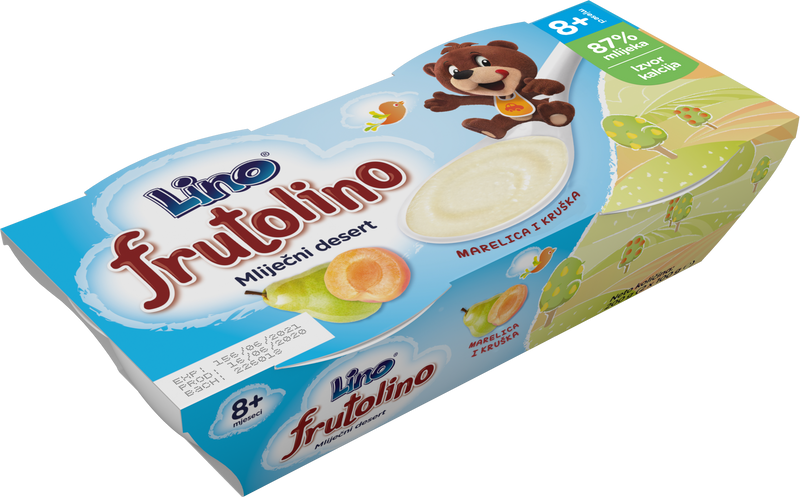 Frutolino mliječni desert marelica i kruška - Lino